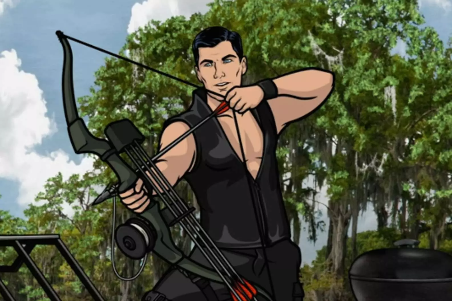 Sterling Archer ຂອງ FX ຈັດອັນດັບ 12 ຄົນຍິງທະນູທີ່ມີຊື່ສຽງ - Legolas, Katniss, Daryl Dixon, ແລະອື່ນໆອີກ. 13981_2