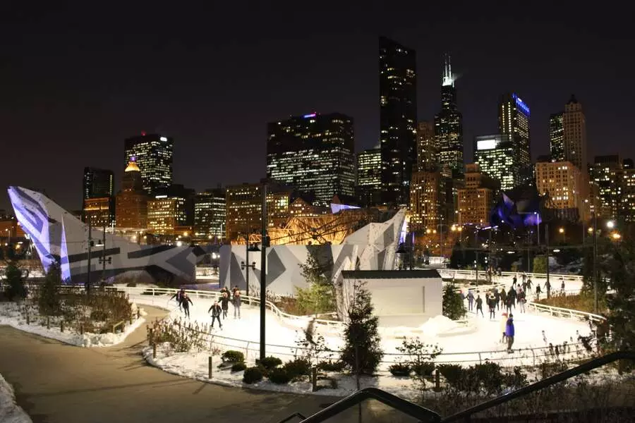 Wou goen Ice Skating zu Chicago