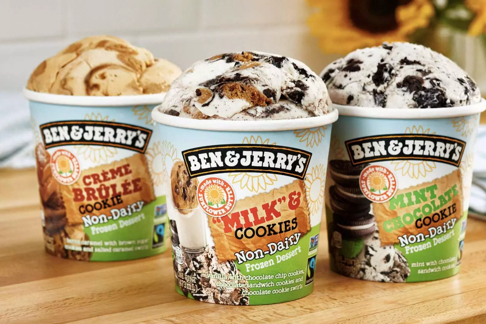 Ben & Jerry's Non-Dairy Flavors: Akullore e re e bërë me gjalpë luledielli 29569_1