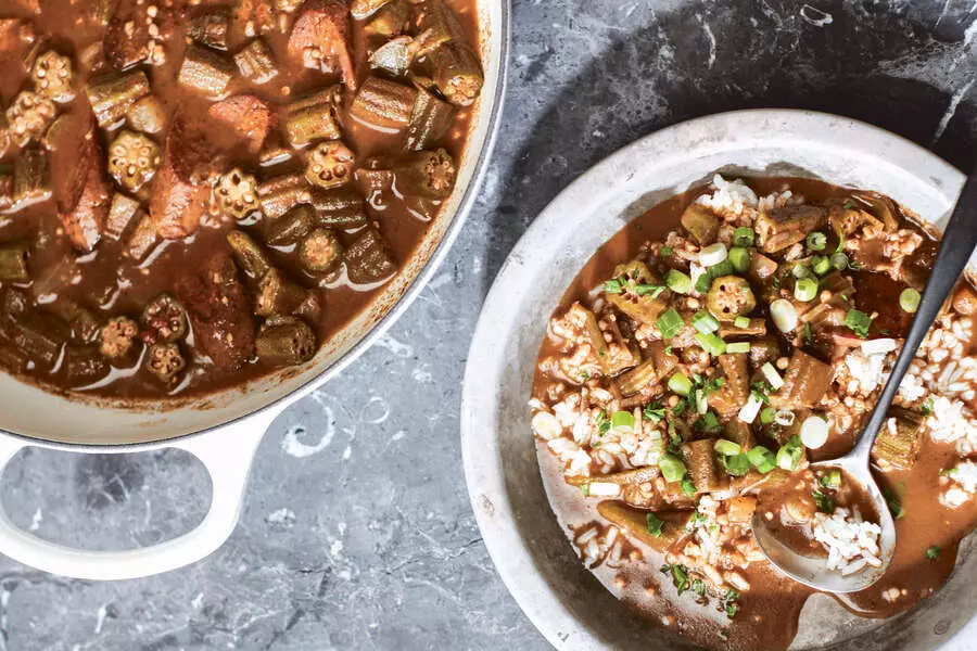 Aşpez haýyr-sahawat Morganyň “Vegan Creole Gumbo” resepti