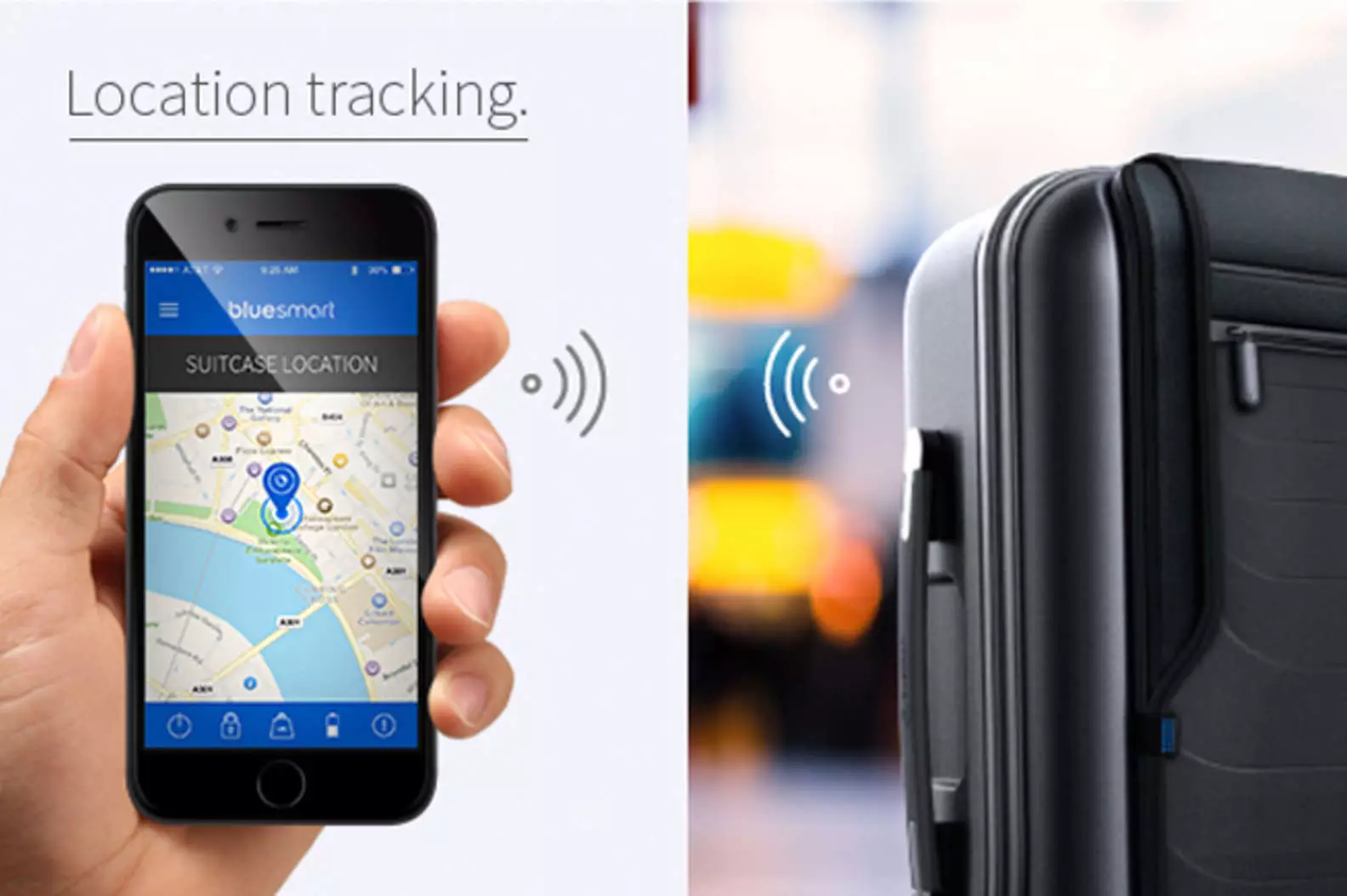 Smartphone Control High-Tech Luggage ho tloha Bluesmart 39433_4