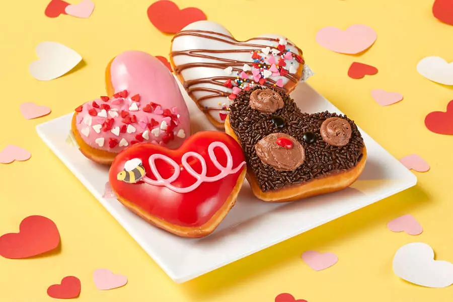 Krispy Kreme té bunyols en forma de cor per al dia de Sant Valentí