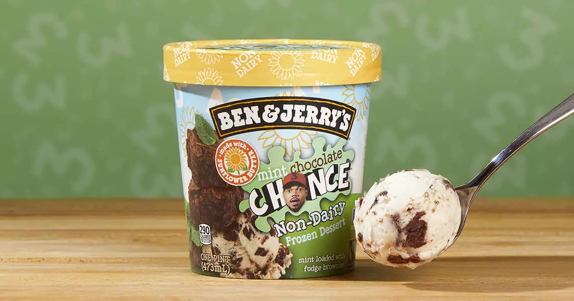 Amahirwe Umuraperi na Ben & Jerry Ubufatanye kuri Dessert idafite amata