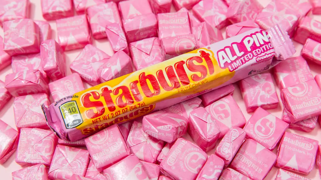 Tag nrho cov pob Starburst Flavor muaj nyob rau lub sijhawm txwv