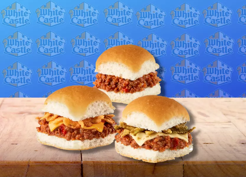 White Castle Sloppy Joe Sliders vari Kudzoka & Kuunza New Spicy Joes