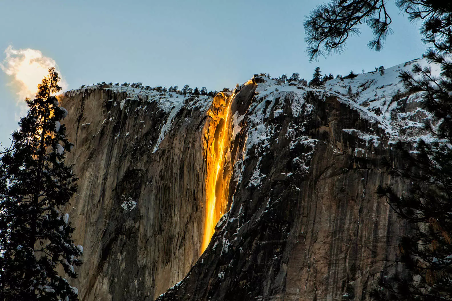 Yosemite Firefall 2020: otsail honetako zita onenak Horsetail Fall ikusteko 5012_1