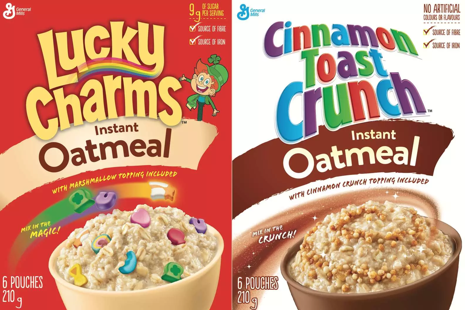 Lucky Charms da Cinnamon Toast Crunch sun zo cikin Fom ɗin Oatmeal Yanzu 53061_1